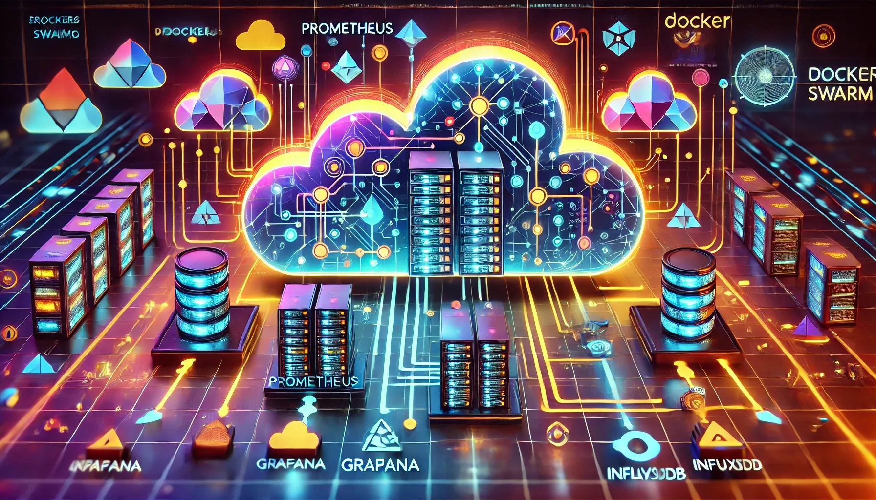 Building A Monitoring Stack On Docker Swarm With Prometheus Grafana And Influxdb