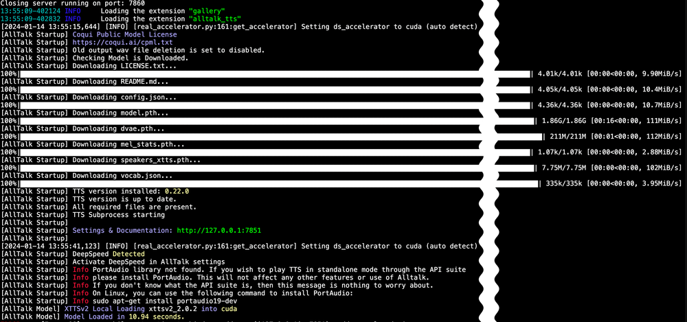 text-generation-webui with AllTalk TTS