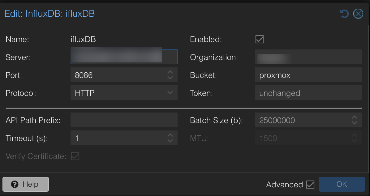 Monitoring A Proxmox Cluster With Grafana And Influxdb Using The Metric