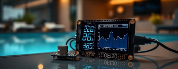 Pool Temperature Monitoring with ESP32 and ESPHome – Updated Setup