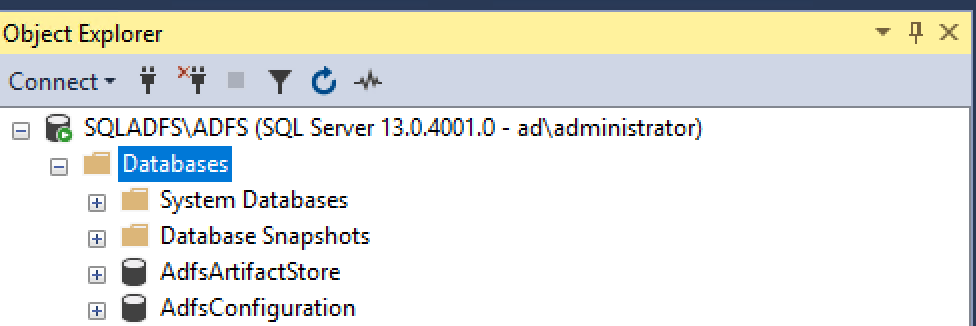 Migrate Adfs Configuration Database From Wid To Ms Sql