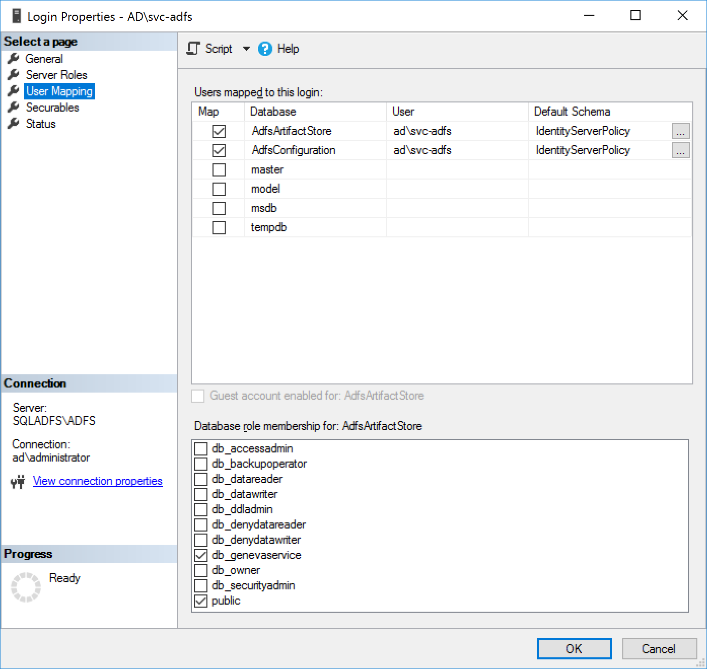 Migrate Adfs Configuration Database From Wid To Ms Sql