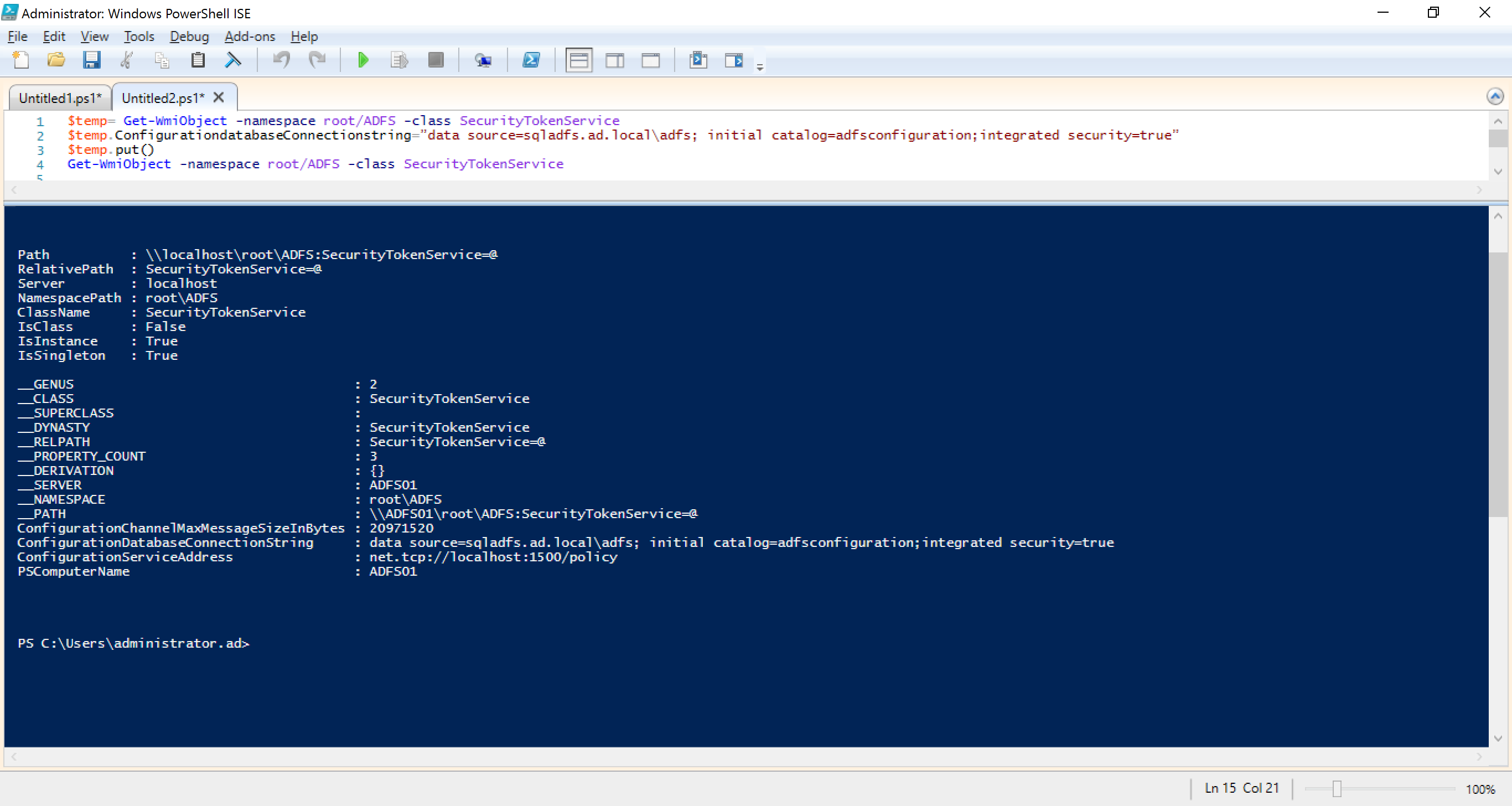 Migrate Adfs Configuration Database From Wid To Ms Sql