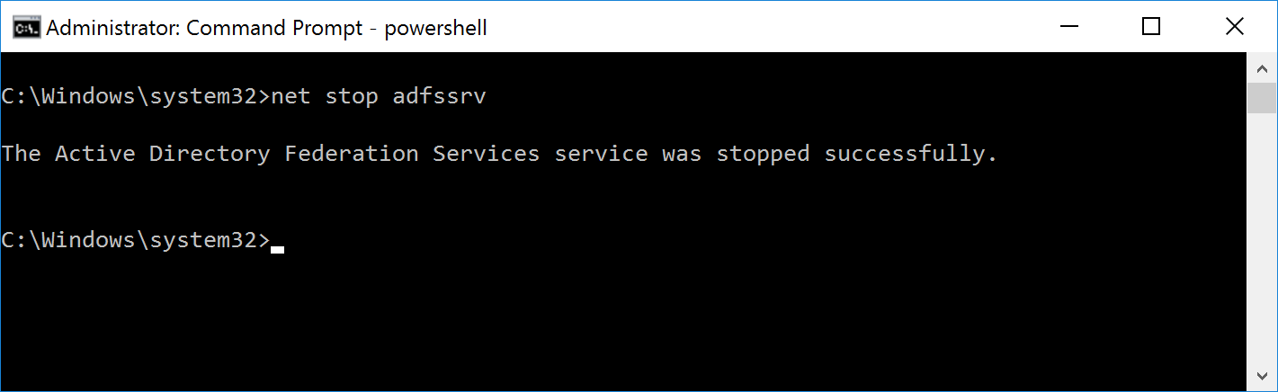 Migrate Adfs Configuration Database From Wid To Ms Sql